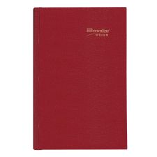 2025 Brownline Daily Untimed Journal, 10" x 7-7/8", 50% Recycled, Red ...