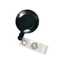 Retracting ID Card Reel, Black - BAU68824 | OfficeSupply.com