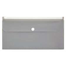 2-Pocket Envelope, 1-1/4" Expansion, Check Size, Gray | OfficeSupply.com
