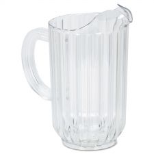 Rubbermaid Commercial Bouncer Plastic Pitcher, 48 oz, Clear ...