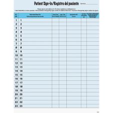 Tabbies Patient Sign-In Label Forms, 8-1/2" x 11", Blue, Pack of 125 ...