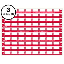 Avery 8 Tab Easy Print & Apply Clear Label Sheet Refills (11226 ...