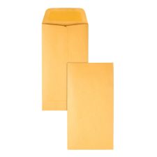Quality Park #7 Coin Envelopes, Gummed Seal, Brown, Box Of 500 ...