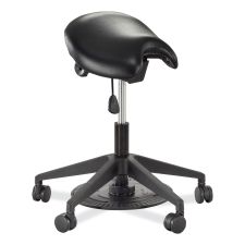 Safco Saddle Seat Lab Stool, Backless, Supports Up to 250 lb, 21.25" to ...