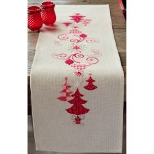 Vervaco Counted Cross Stitch Table Runner Kit 11.6"X40.8 ...