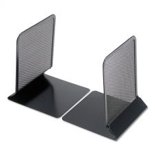 Universal Metal Mesh Bookends, Nonskid Base, 5.38 x 5.38 x 6.75, Black ...