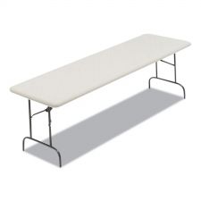 Iceberg IndestrucTables Too 600 Series Folding Table, Rectangular, 96" x 30" x 29", Platinum ...
