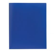 Poly 2-Pocket Portfolio, Blue - ODFN589014 | OfficeSupply.com