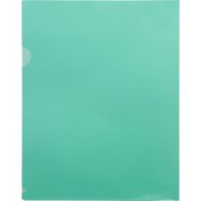 Sparco Transparent File Holders, Letter Size, Green, Pack Of 10 ...