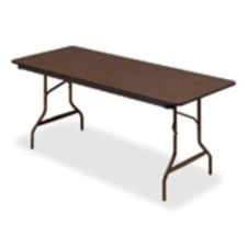 Iceberg 55324 Economy Folding Table - Melamine Rectangle Top - 300 lb ...