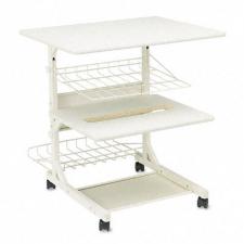 BALT Laser/Dot Matrix Double Printer Stand, 30 x 38 x 33, Gray ...