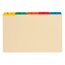 Alphabetical File Guide Sets, 8 1/2" x 14", Legal Size, Manila, Pack Of ...