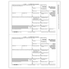 ComplyRight 1099-MISC Tax Forms, Payer Copy C, 2-Up, Laser, 8-1/2" x 11 ...