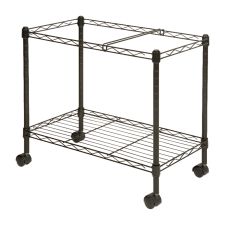 Lorell Mobile Wire File Cart, 12-7/8"W x 25-13/16"D x 20-1/2"H, Black ...