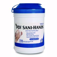 Sani Professional PDI Sani-Hands Instant Hand Sanitizing Wipes, 7.5 x 6 ...