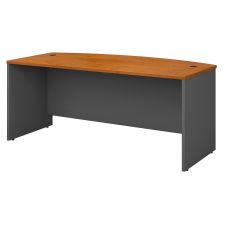 Bush Business Furniture Components 72"W Bow-Front Computer Desk ...