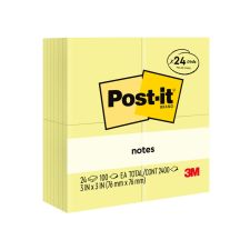 Post-it Notes Value Pack, 24 Pads, 3 in x 3 in, Clean Removal, School ...