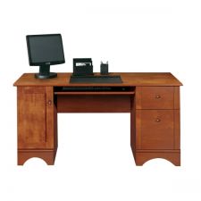 Dawson 60 W Computer Desk Brushed Maple OfficeSupply
