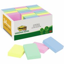 Post-it Greener Notes Value Pack - Beachside Cafe Color Collection ...