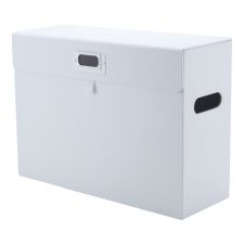 File Storage Box, Letter Size, 14" x 10-1/4" x 5-1/2", White ...