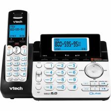 Vtech DS6151 2-Line DECT 6.0 Cordless Speakerphone with Digital Answering System and Caller ID ...