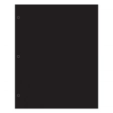 2-Pocket School-Grade Paper Folder, Letter Size, Black | OfficeSupply.com