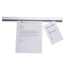 Advantus Grip-A-Strip Display Rail, 1-1/2" x 24", Satin Finish Gray ...
