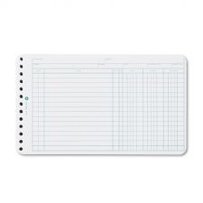 Wilson Jones Extra Sheets for Six-Ring Ledger Binder, White, 100/Pack ...