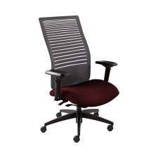 Global Loover Weight-Sensing Synchro Chair, High-Back, 42"H x 25 1/2"W ...