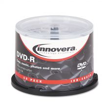 Innovera DVD-R Inkjet Printable Recordable Disc, 4.7 GB, 16x, Spindle ...