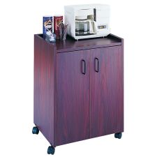 Safco Mobile Refreshment Center, 31"H x 23"W x 18"D, Mahogany ...