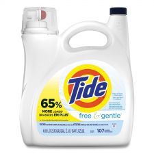Tide Free and Gentle Liquid Laundry Detergent, 107 Loads, 154 oz Pump ...