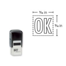 Custom 2000 Plus® PrintPro™ Q17, Square Self-Inking Stamp, 5/8" X 5/8 ...