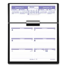 AT-A-GLANCE Flip-A-Week Desk Calendar and Base, 7 x 5.5, White Sheets ...