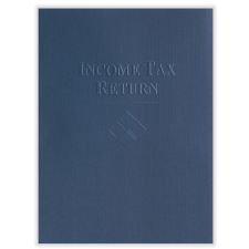 ComplyRight Tax Presentation Folder, "Income Tax Return", Blue, 9" x 12 ...
