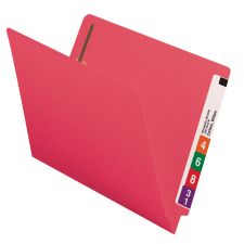 Smead Color End-Tab Folders With Fasteners, Straight Cut, Letter Size ...