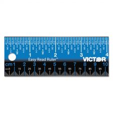 Victor Easy Read Stainless Steel Ruler, Standard/Metric, 12".5 Long ...