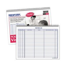 Rediform Visitor's Log Book, Letter Size (8 1/2" x 11"), 50 Sheets, 50% ...