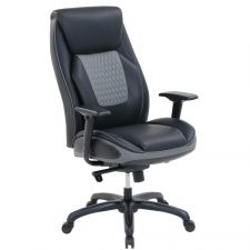 Shaquille O'Neal Nereus Ergonomic Bonded Leather High-Back Executive ...