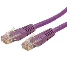 StarTech.com 15ft CAT6 Ethernet Cable - Purple Molded Gigabit CAT 6 ...