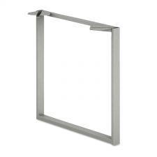 HON Voi O-Leg Support for Worksurface, 24d x 28-1/2h, Platinum Metallic ...