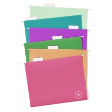 U Brands U-Eco Hanging File Folders, Letter Size, 1/5-Cut Tabs ...