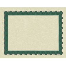 Great Papers! Certificate Green Metallic Border, Parchment Paper, 8.5 ...