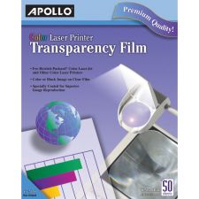 Apollo Laser OHP Transparency Film, 8 1/2" x 11", Box Of 50 ...
