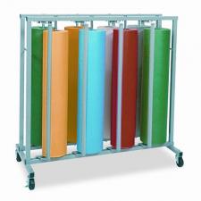 Pacon Mobile Vertical Rack for Paper Rolls, Eight Pockets, 48 1/2w x ...