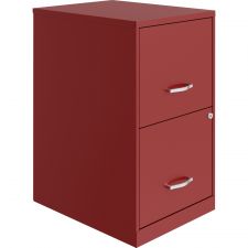 LYS NuSparc 18"D 2 Drawer Lateral File Cabinet, Red | OfficeSupply.com