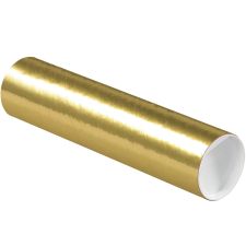 3 x 12" Gold Tubes with Caps - BOXP3012GO | OfficeSupply.com