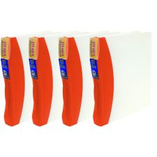 Storex 1" DuraTech Binder, Orange (Case of 4) | OfficeSupply.com