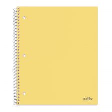 Stellar Poly Notebook, 8" x 10-1/2", 1 Subject, Wide Ruled, 200 Pages ...