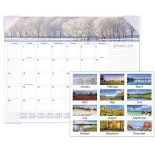 2025 AT-A-GLANCE Panoramic Landscape Monthly Desk Pad, 21-3/4" x 17 ...